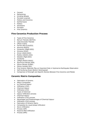 Ceramics processing book | DOCX