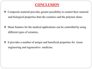 biodegradable ceramics polymer matrix composite for bio medical ...