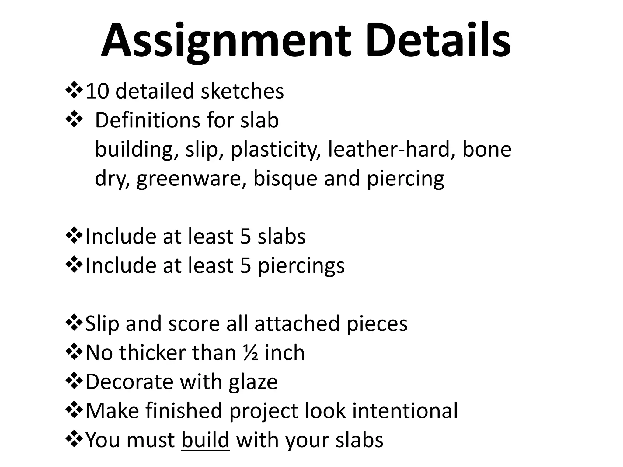 Ceramics slab project powerpoint | PPTX