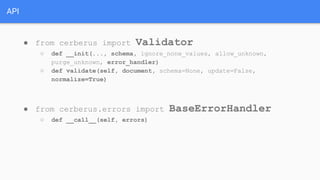 Using Cerberus and PySpark to validate semi-structured datasets | PPTX