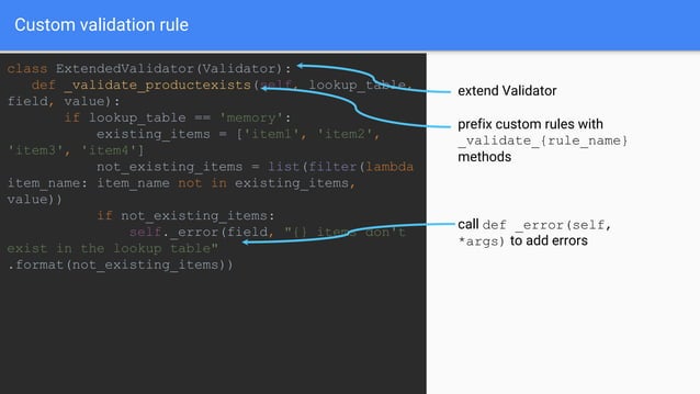 Using Cerberus And Pyspark To Validate Semi Structured Datasets Ppt