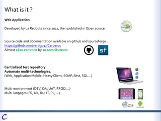 Cerberus : Framework for Manual and Automated Testing (Web Application ...