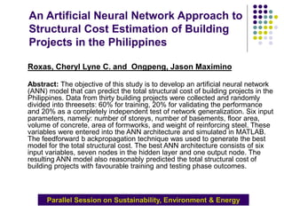 DLSU Research Congress 2014 - Civil Engineering Abstracts | PPT