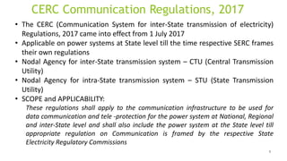 Cerc communication regulations, 2017 ppt | PDF