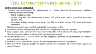 Cerc communication regulations, 2017 ppt | PDF