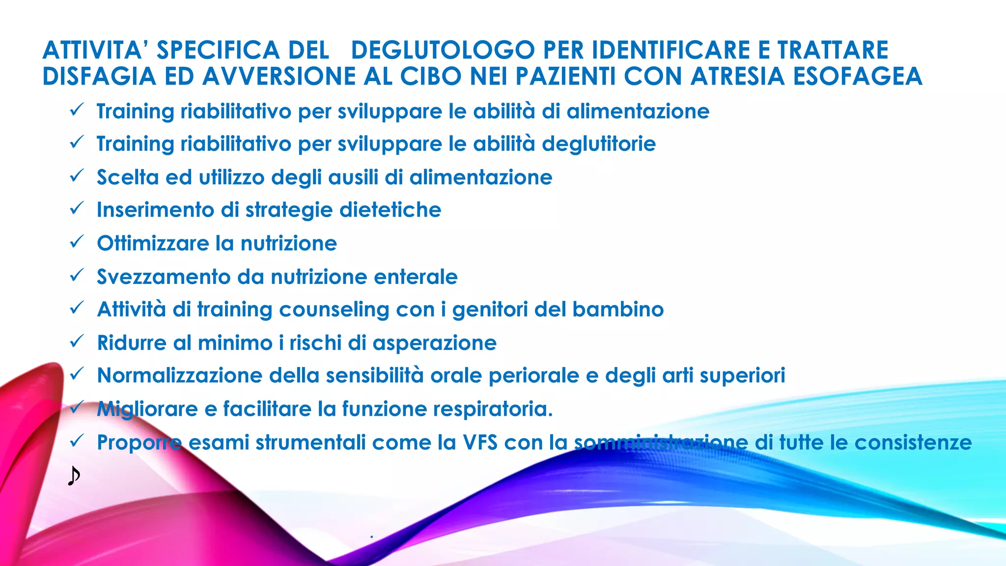 Atresia Esofagea - Disfagia e avversione al cibo | PDF