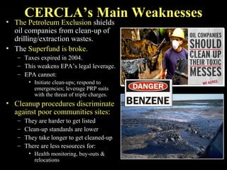 CERCLA & RCRA: Tossing Toxic Trash | PPT
