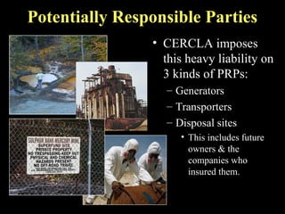 CERCLA & RCRA: Tossing Toxic Trash | PPT