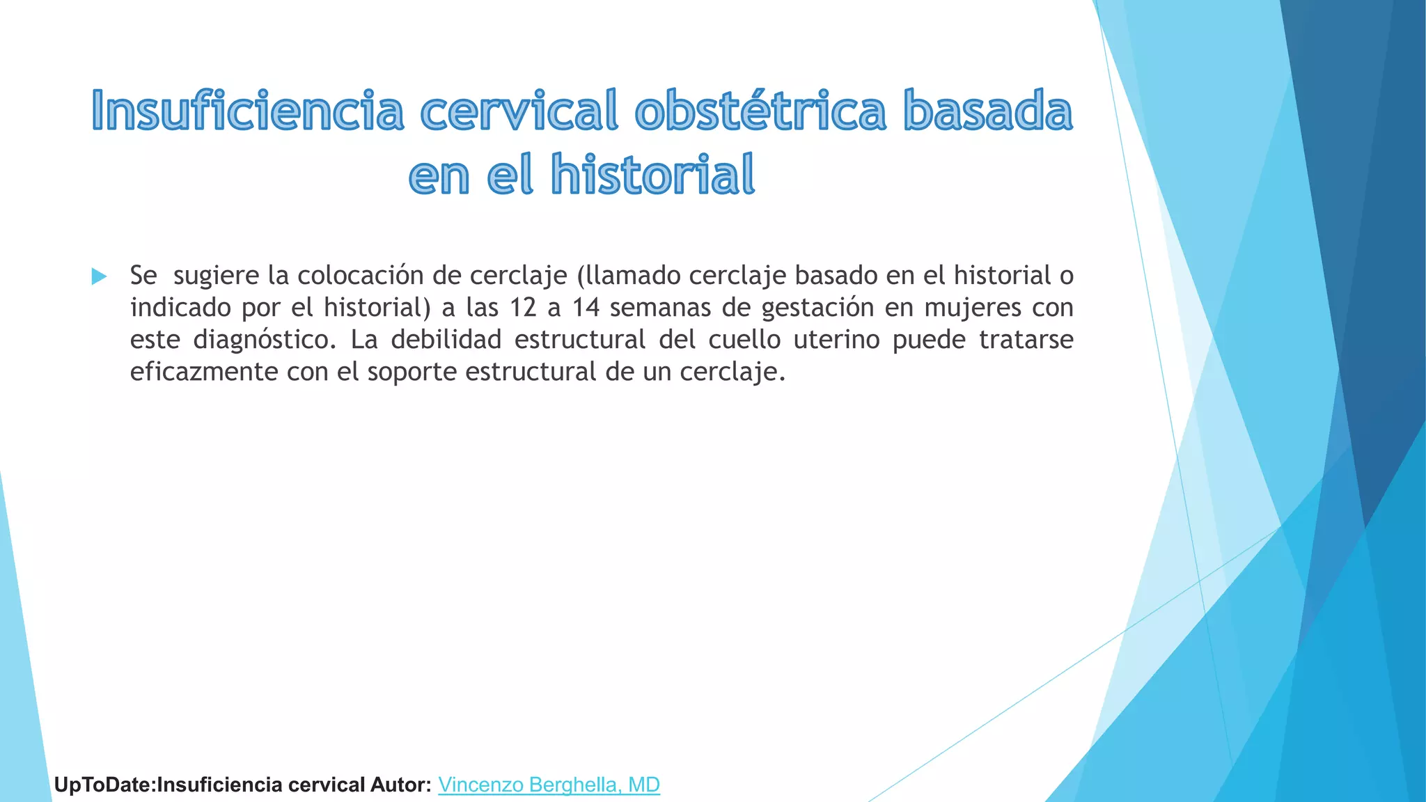 Cerclaje cervical | PPTX