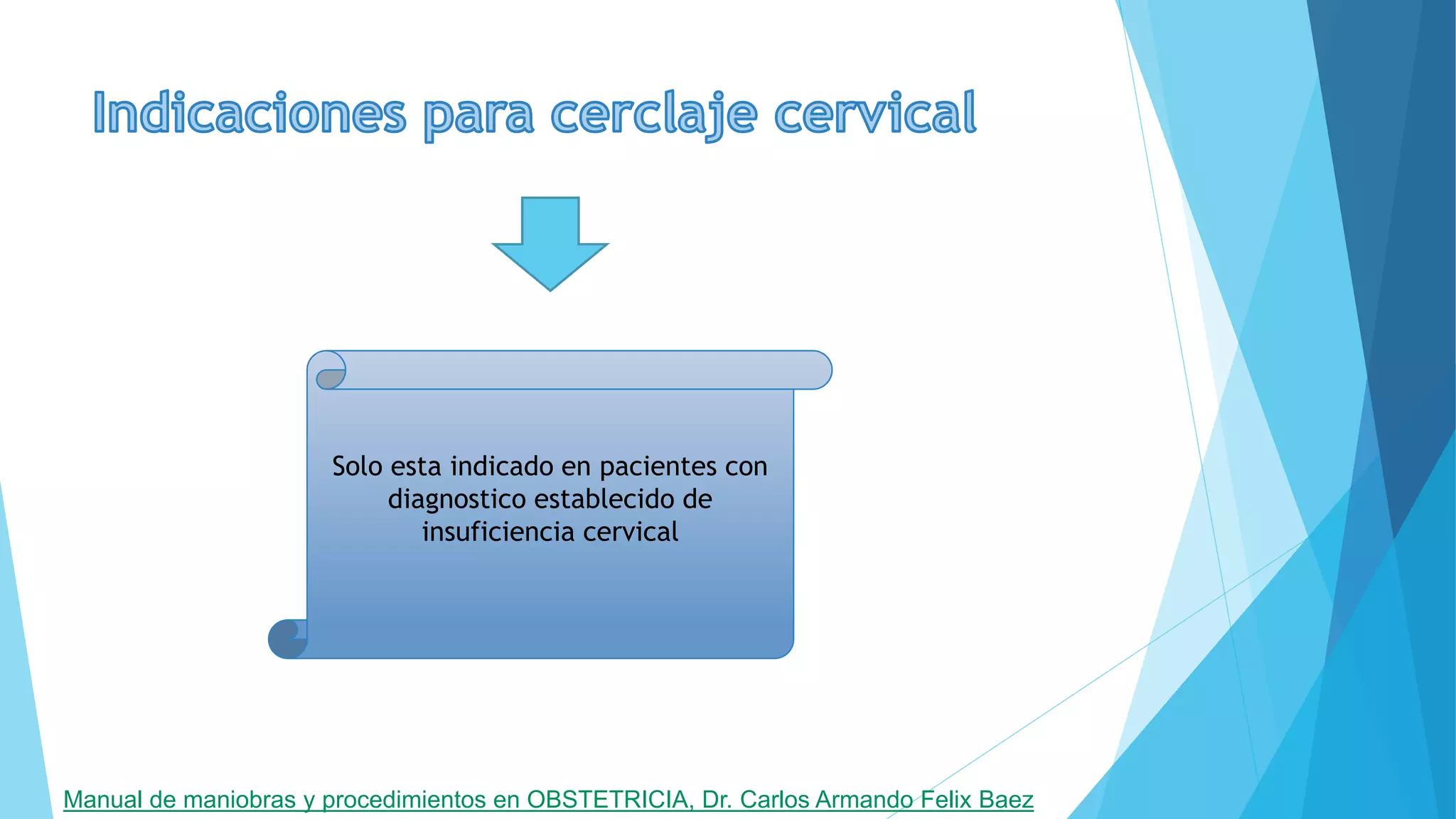 Cerclaje cervical | PPT
