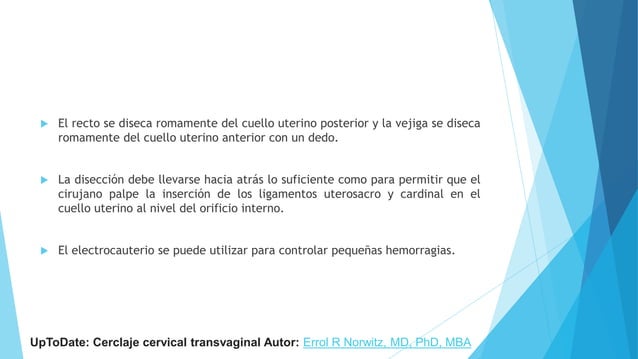 Cerclaje cervical | PPTX
