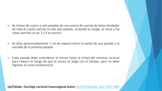 Cerclaje cervical | PPTX