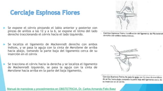 Cerclaje cervical | PPTX