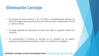 Cerclaje cervical | PPTX