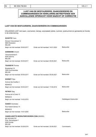 Cercle Brugge - jaaarrekening 2019-20 | PDF