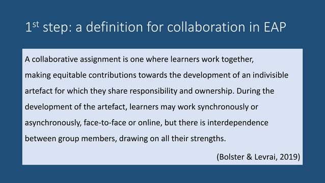 Supporting teachers to support student collaboration | PPT