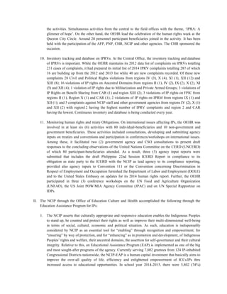 CERD Accomplishment Report | PDF