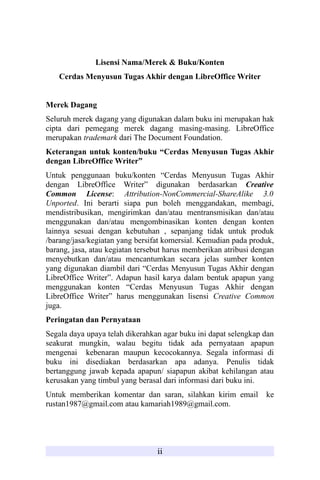 Cerdas Menyusun Tugas Akhir dengan LibreOffice Writer | PDF