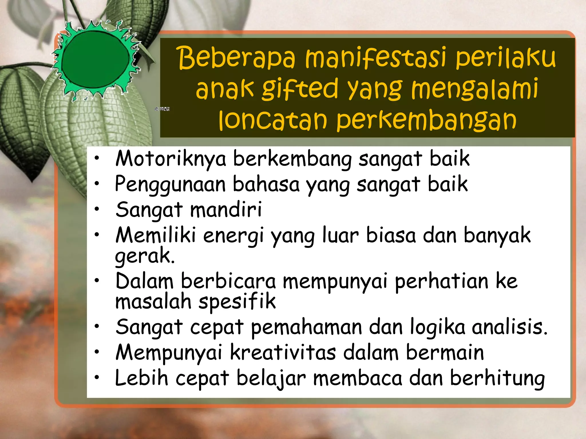 Cerdas istimewa berbakat istimewa | PPT
