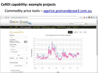 CeRDI Agriculture Research | PPTX