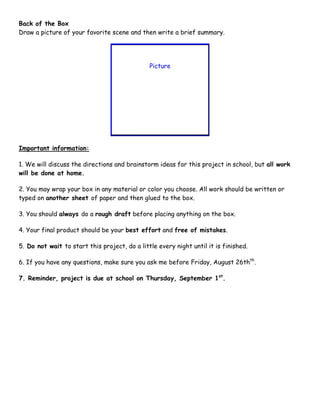 Cereal box project | PDF