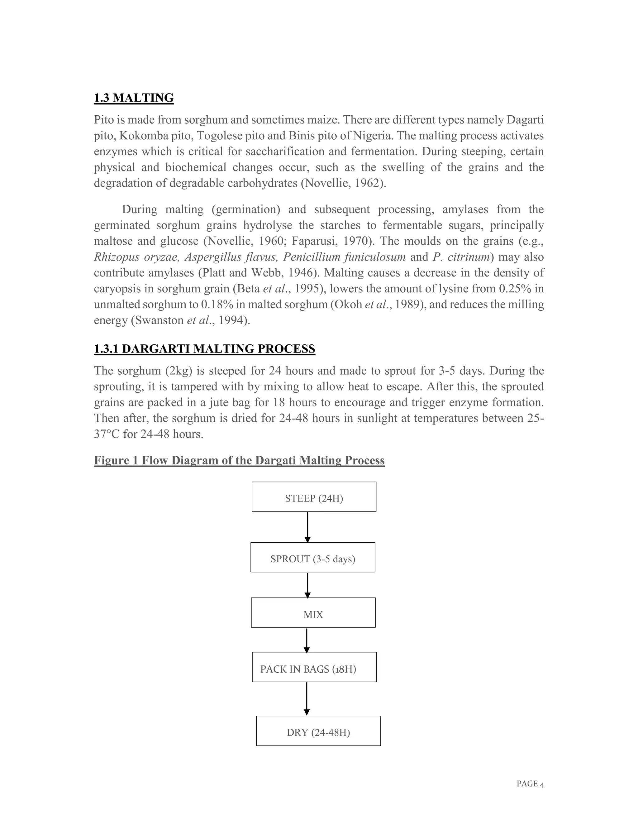 Cereal fermentation : Pito and Brukutu | PDF