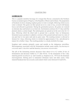 Cereal fermentation : Pito and Brukutu | PDF