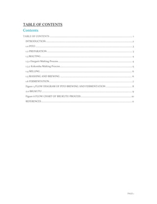 Cereal fermentation : Pito and Brukutu | PDF