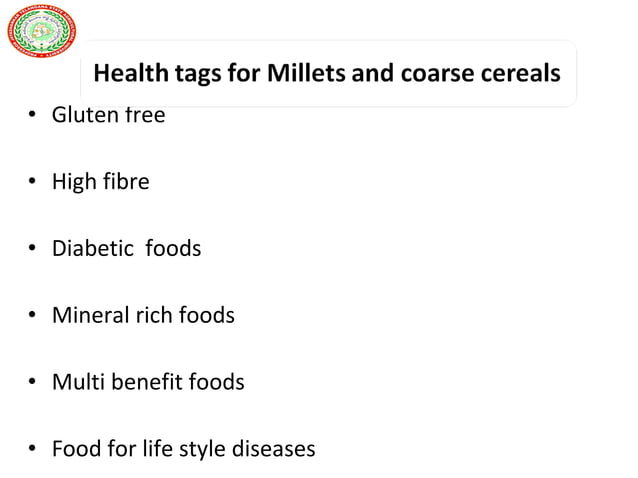 Cereals & Millet Processing | PPT