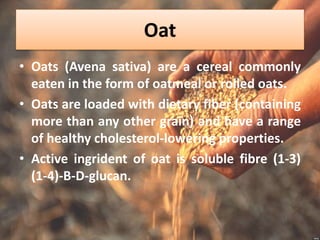 Cereal products as functional foods | PPTX