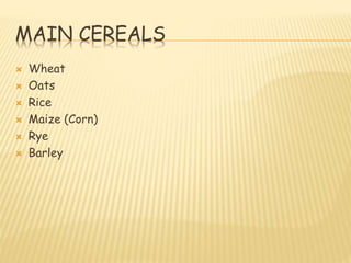 Cereals | PPT