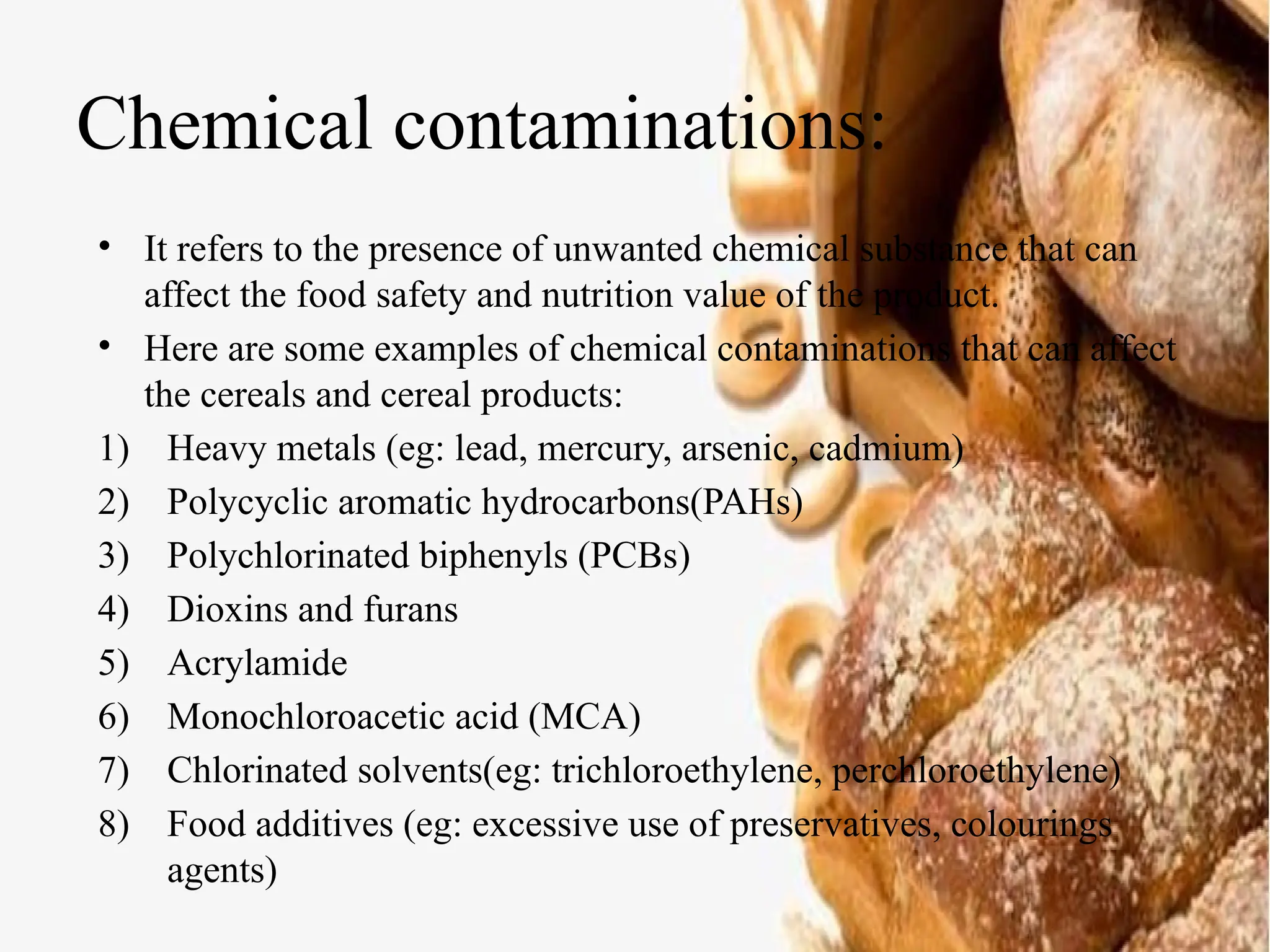 Cereals and Cereal Products (Source of Contamination and preservations ...