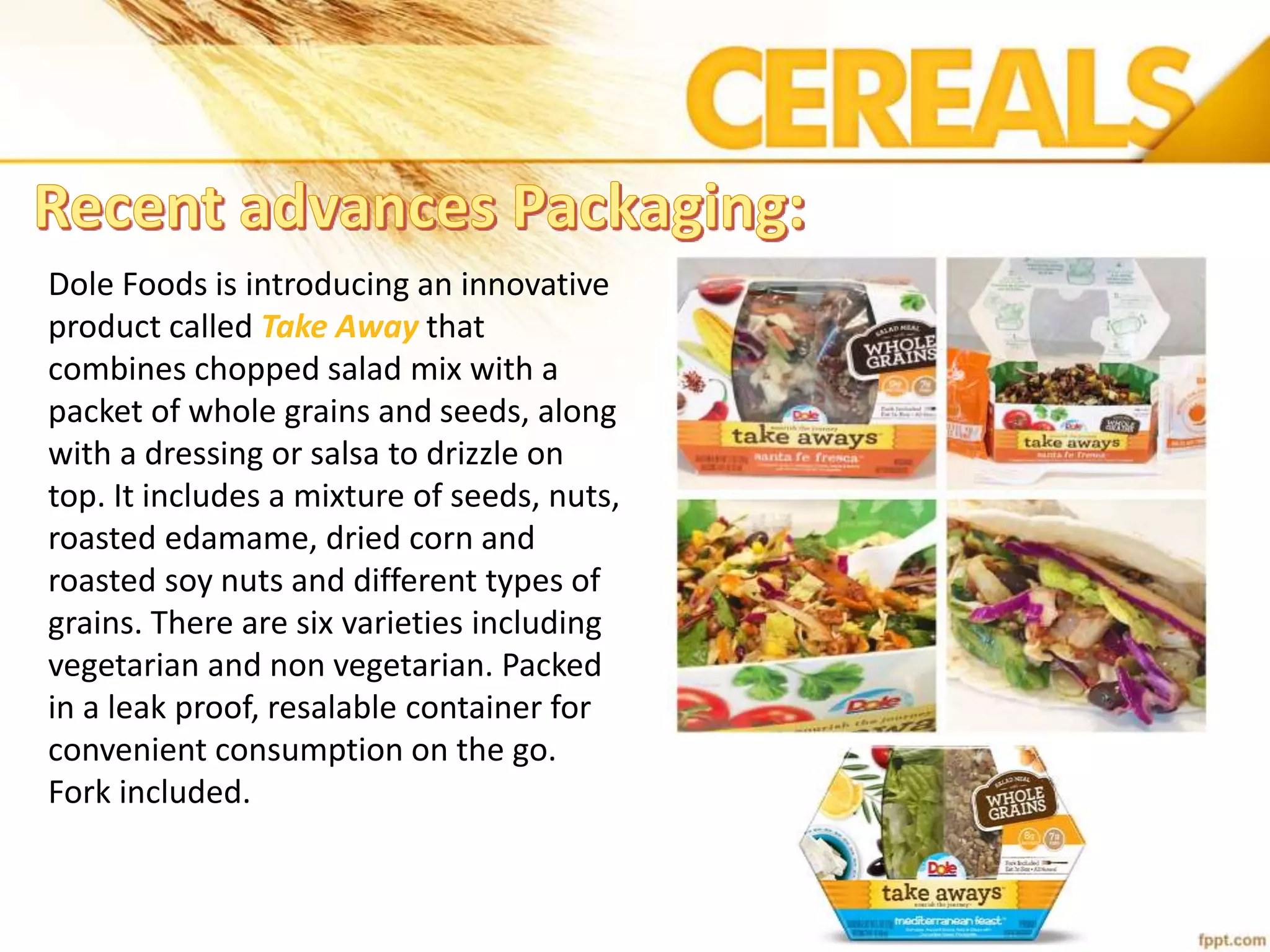 Cereals and its products packaging | PPTX