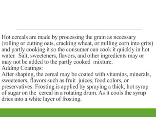 Cereals (food production) | PPTX