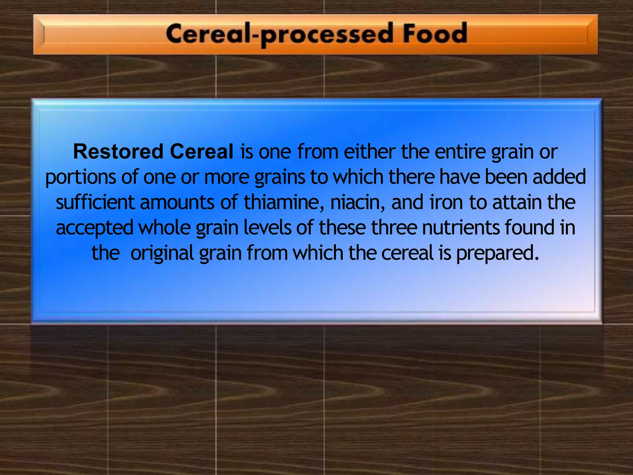 Cereals and starch | PPTX