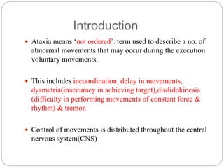 Cerebellar Ataxia | PPTX
