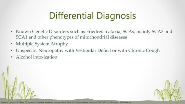 Cerebellar Ataxia with Neuropathy and Bilateral Vestibular Areflexia ...