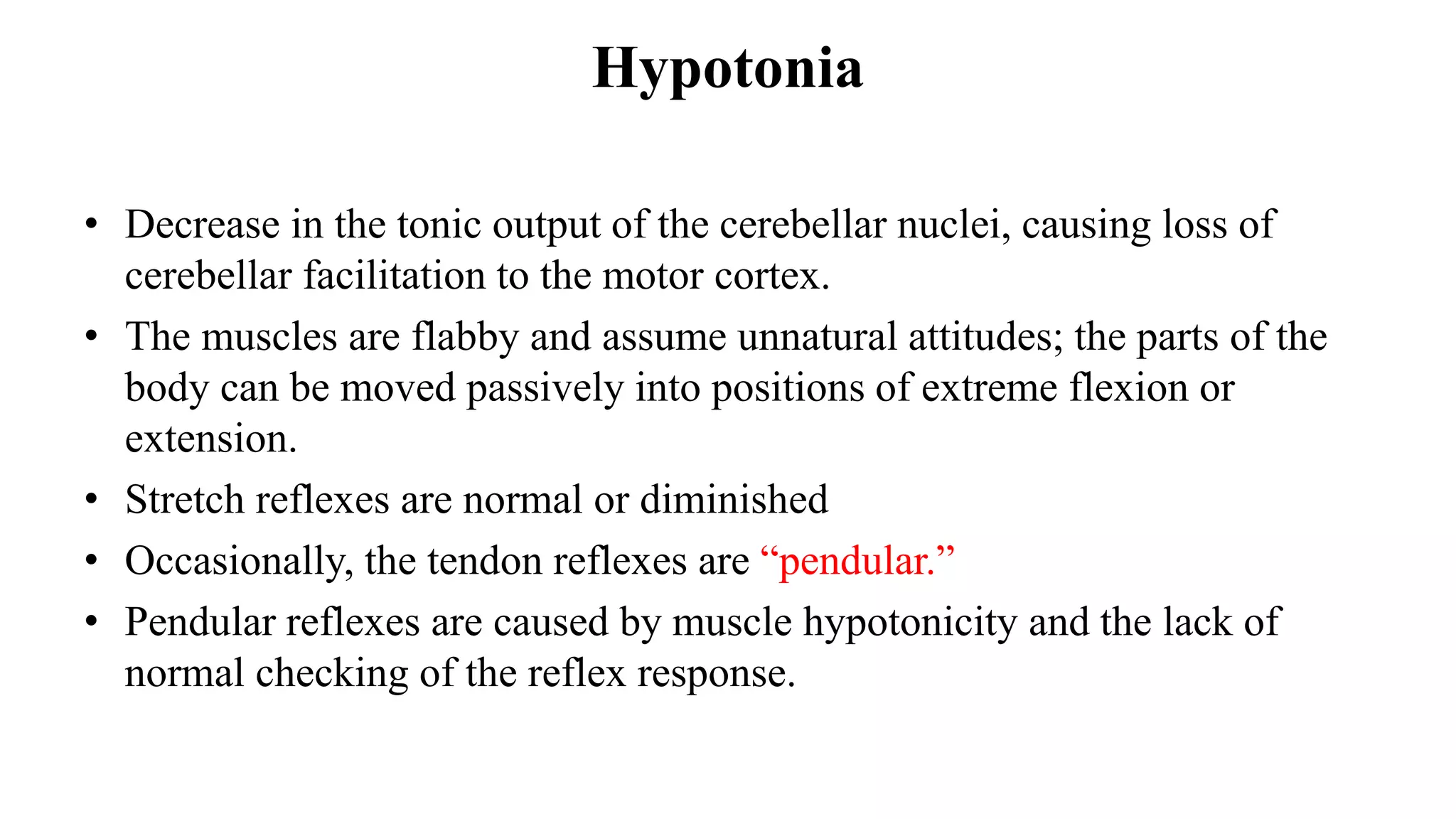 Cerebellar disorders | PPTX