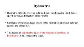 Cerebellar disorders | PPT