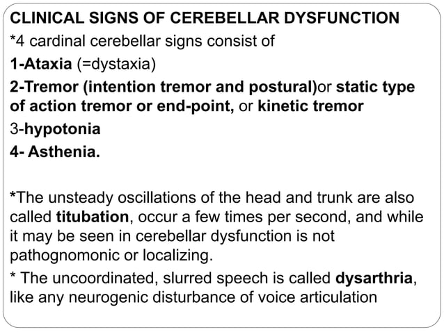 Cerebellar examination | PPTX