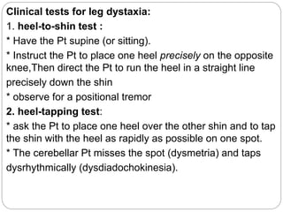 Cerebellar examination | PPTX