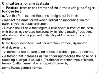 Cerebellum Function Tests