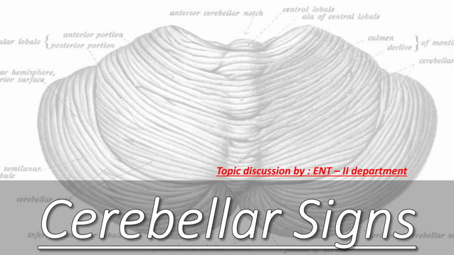 Cerebellar signs | PPTX