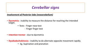 Cerebellar signs | PPT