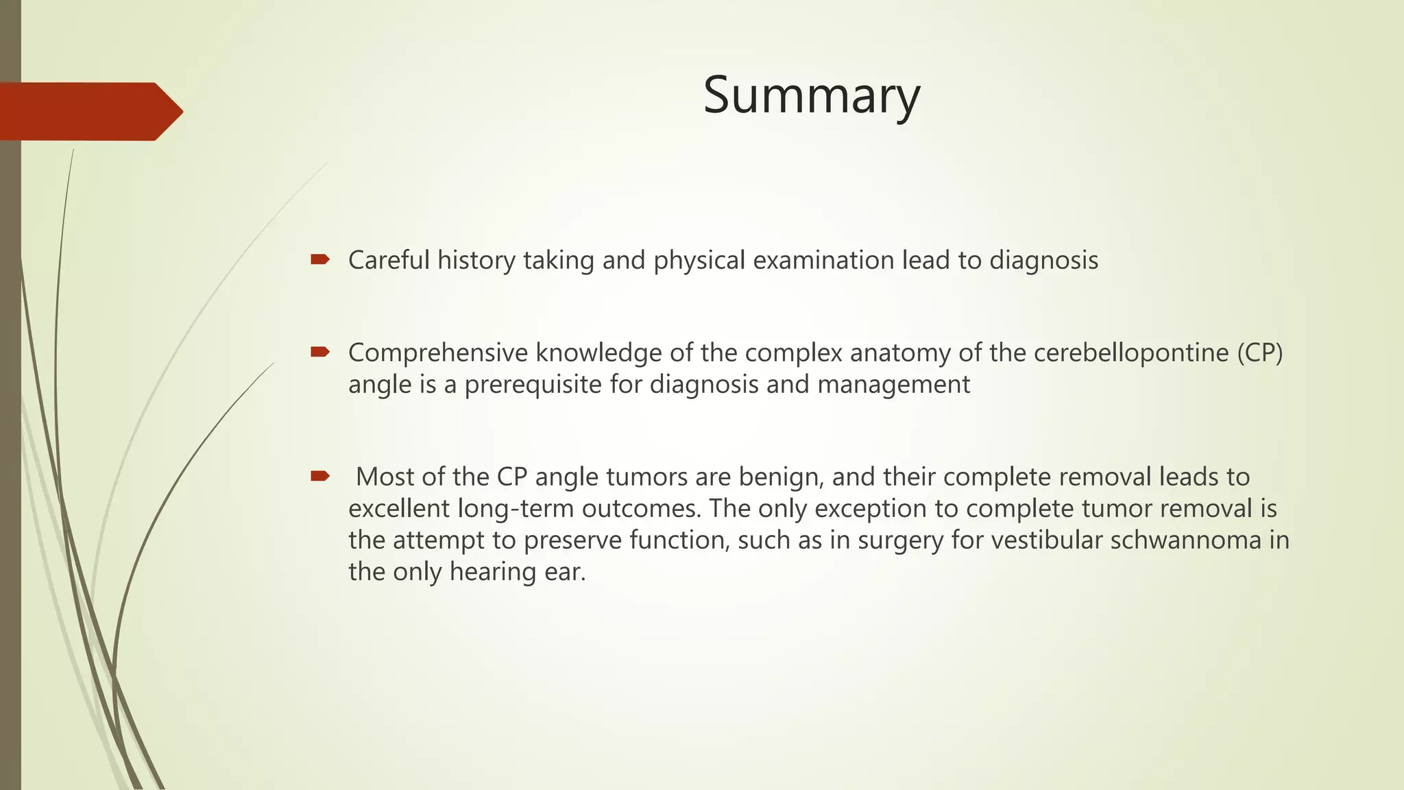 Cerebellopontine Angle Tumors | PPTX