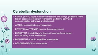 Cerebellum and movement modulation | PPSX