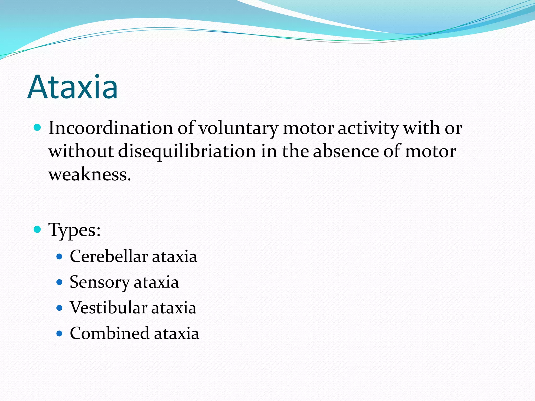 Cerebellum & ataxia | PDF