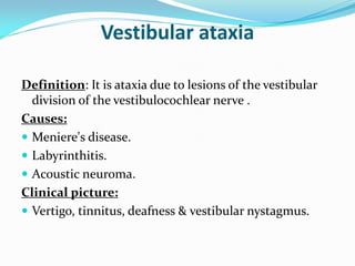 Cerebellum & ataxia | PDF