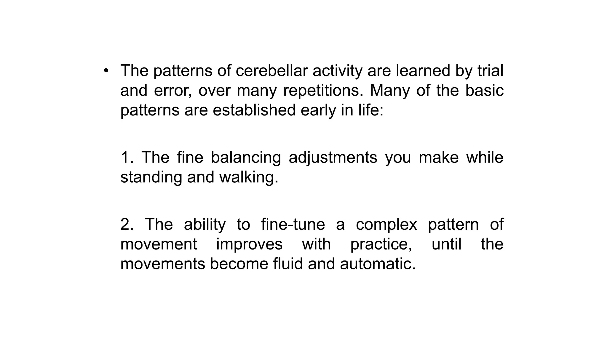 Cerebellum physiology | PPTX