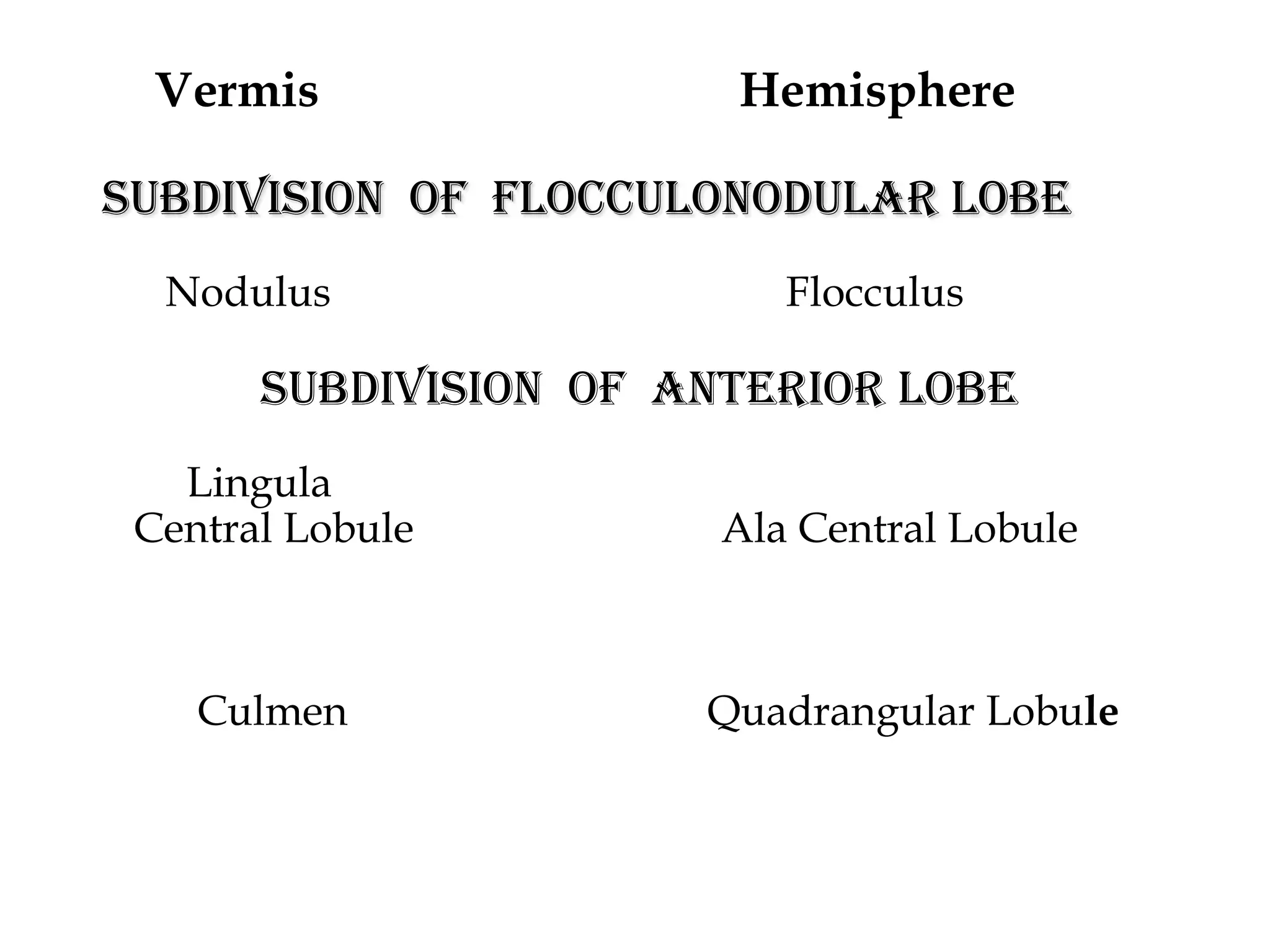 Anatomy of Cerebellum - Dr.Sajith MD RD | PPTX